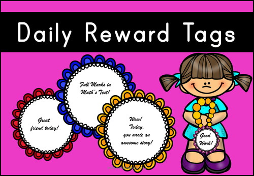 Behaviour Management - Daily Reward Tags | Teaching Resources