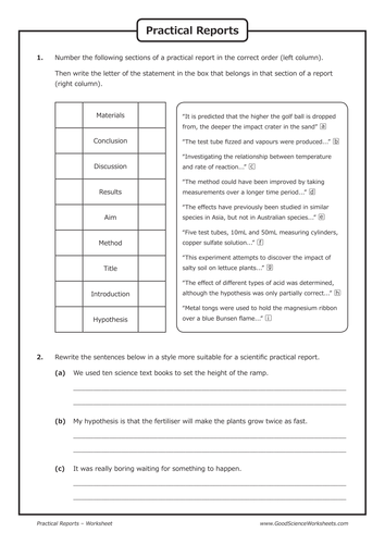 GoodScienceWorksheets's Shop - Teaching Resources - TES