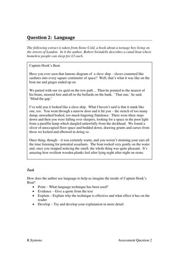 AQA Paper 1 (Creative texts) - Question 2 - Language | Teaching Resources AQA Paper 1 (Creative texts) - Question 2 - Language | Teaching Resources