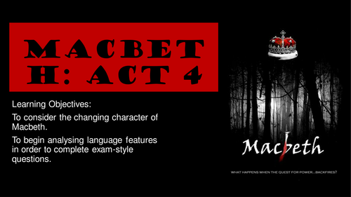 Macbeth - Act 4 | Teaching Resources