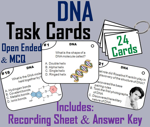 DNA Task Cards | Teaching Resources DNA Task Cards | Teaching Resources