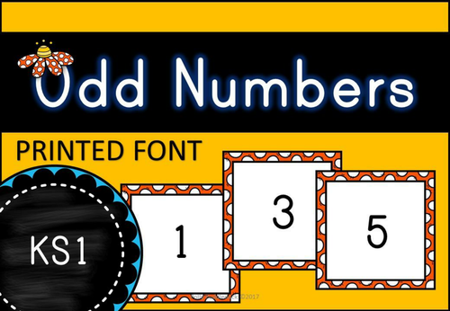 Odd Numbers Display KS1 | Teaching Resources