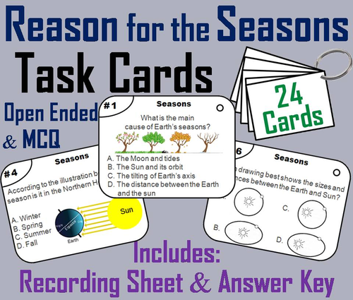 Seasons Task Cards | Teaching Resources