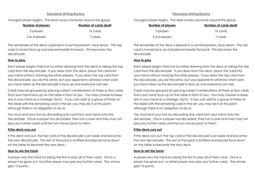Persuasive Writing Techniques Rummy/Happy Families/Card Sort | Teaching ... Persuasive Writing Techniques Rummy/Happy Families/Card Sort | Teaching ...