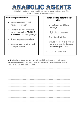 AQA GCSE PE 2016 specification - Performance enhancing drugs | Teaching ...