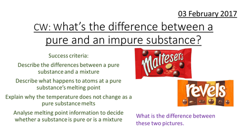 Mixtures - C1 9-1 Edexcel | Teaching Resources