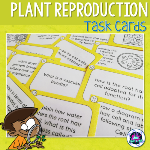 Plant Reproduction Task Cards | Teaching Resources