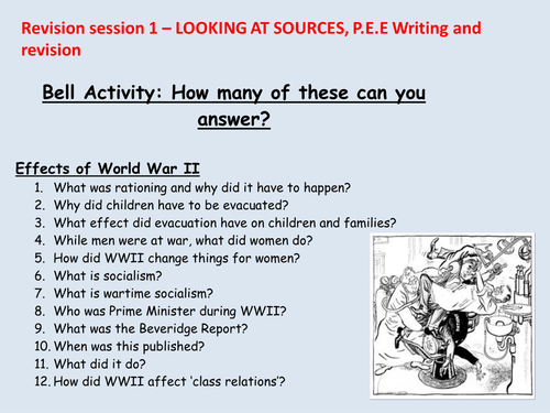 GCSE history revision resources | Tes