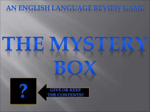 The mystery box | Teaching Resources