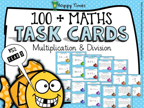 Over 100 Multiplication / Division Task Cards (KS2 Year 3) | Teaching ...