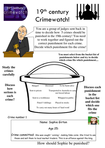 Crime and Punishment group decision making activity | Teaching Resources