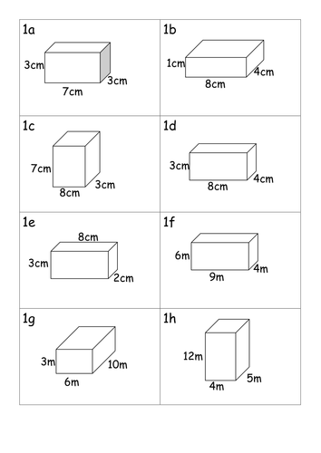 Post it activity for volume and surface area | Teaching Resources