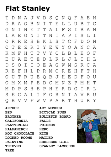 Flat Stanley Word Search | Teaching Resources