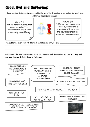 Good, Evil and Suffering | Teaching Resources
