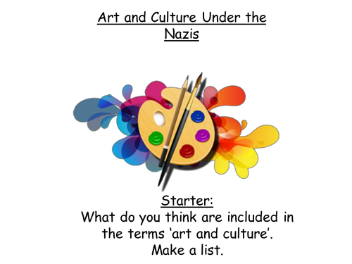 WW2 Germany: Art and Culture under the Nazis | Teaching Resources