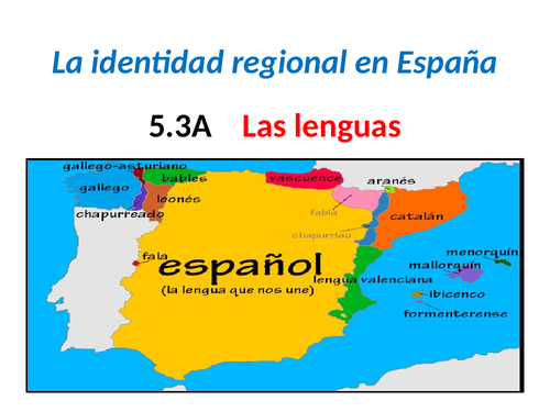 AQA A Level Spanish. Las Lenguas. 5.3A. | Teaching Resources