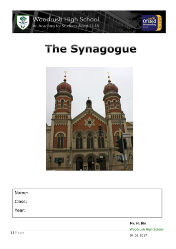 Unit 3 - Judaism: The Synagogue | Teaching Resources