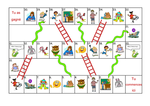 FRENCH - PERSONALITIES - BOARD GAMES | Teaching Resources