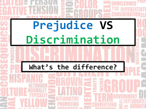Prejudice and Discrimination Assembly | Teaching Resources Prejudice and Discrimination Assembly | Teaching Resources