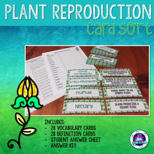 Plant Reproduction Vocabulary Card Sort | Teaching Resources