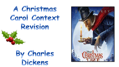 A Christmas Carol Context Revision Booklet | Teaching Resources