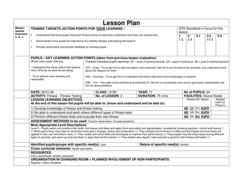Fitness Training Lesson Plans by PEinnovator - Teaching Resources - Tes