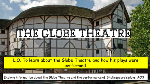 Shakespeare's Theatre with worksheets | Teaching Resources