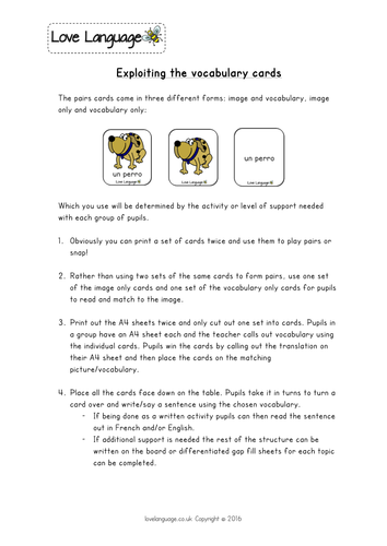 Age in Spanish - numbers 1-10 vocabulary cards | Teaching Resources