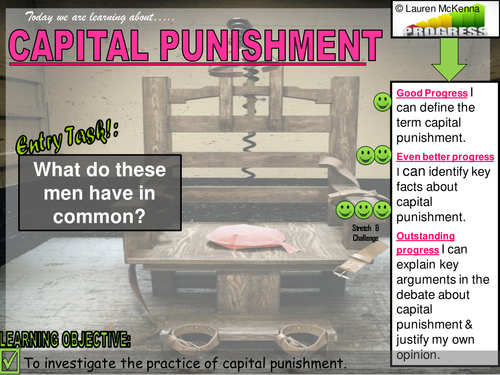 Capital punishment introduction | Teaching Resources
