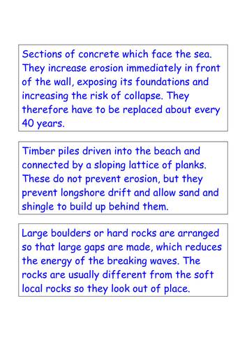 Coasts coastal defence systems lesson | Teaching Resources