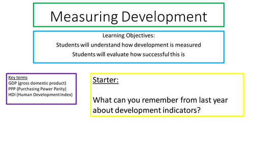 Development | Teaching Resources
