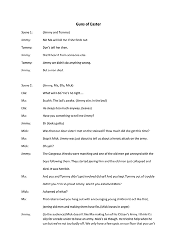 Guns of Easter: Drama based on the novel, History, Englis- Oral ...