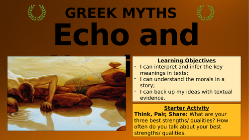 Greek Myths: Echo and Narcissus | Teaching Resources