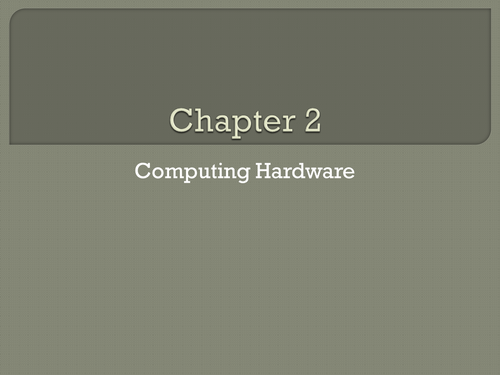 GCSE Computing: Chapter 2 - Computing Hardware (Revision) | Teaching ... GCSE Computing: Chapter 2 - Computing Hardware (Revision) | Teaching ...