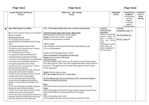 Creative writing on Viking longboats | Teaching Resources