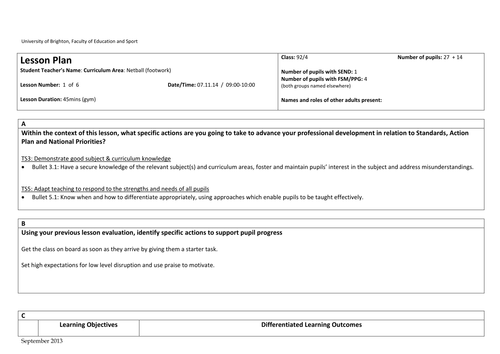 Netball Lesson Plans and Non-doer Resources | Teaching Resources