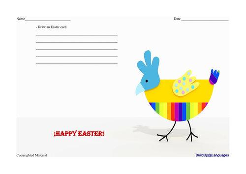 Easter -draw an Easter card | Teaching Resources