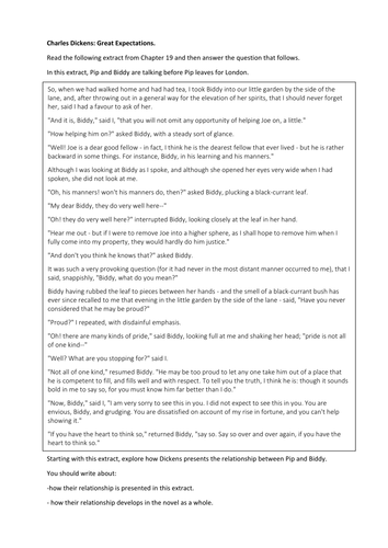 AQA literature questions for Great Expectations, Macbeth and An ...