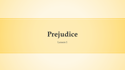 What is Prejudice? | Teaching Resources