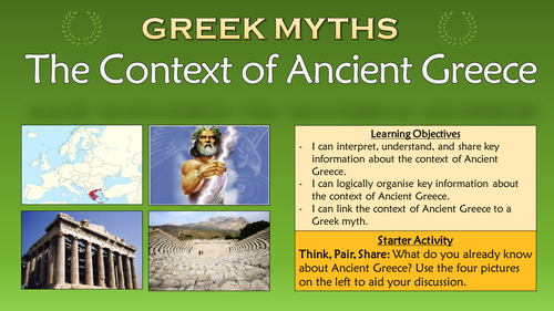 Greek Myths: The Context of Ancient Greece | Teaching Resources