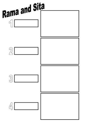 Rama and Sita story ordering worksheet | Teaching Resources