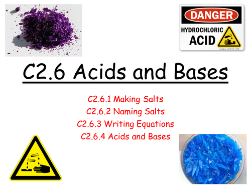 C2.6 Acids and Bases Booklet | Teaching Resources