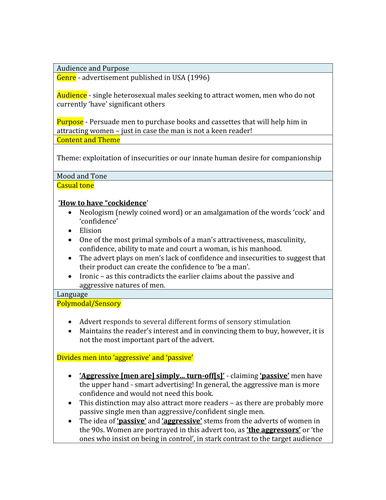 IB Language and Literature plan for Paper 1 | Teaching Resources