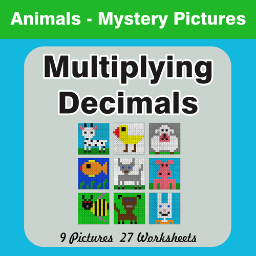 Multiplying Decimals Mystery Pictures | Teaching Resources
