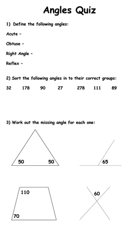 Angles Revision | Teaching Resources Angles Revision | Teaching Resources