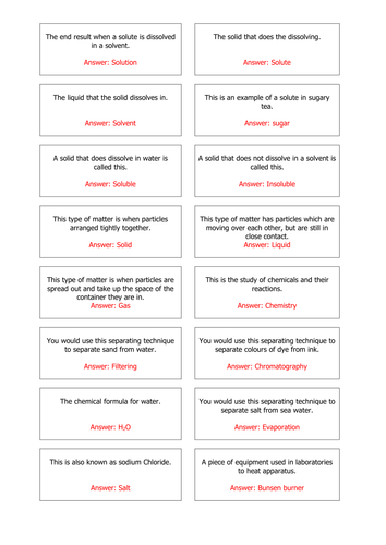 separating mixtures and compounds ks3 science | Teaching Resources