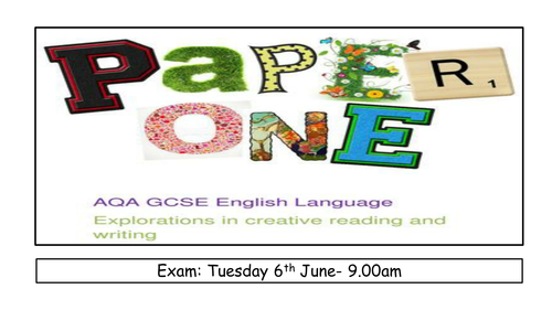 AQA English Language Revision Flashcards Paper 1- 9-1 | Teaching Resources AQA English Language Revision Flashcards Paper 1- 9-1 | Teaching Resources