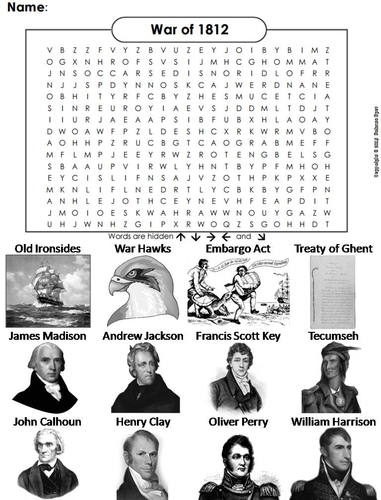 Andrew Jackson Word Search Puzzles