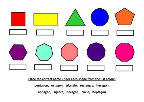 2D shapes matching activity | Teaching Resources 2D shapes matching activity | Teaching Resources