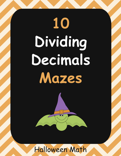Halloween Math: Dividing Decimals Maze | Teaching Resources